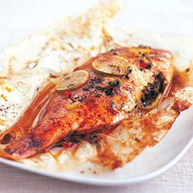 Baked Red Snapper